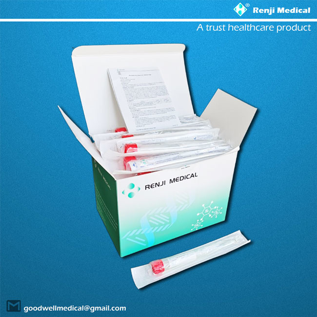 Sterile Red Top Specimen Collection Tube Flocked Medical Buccal Nylon ...